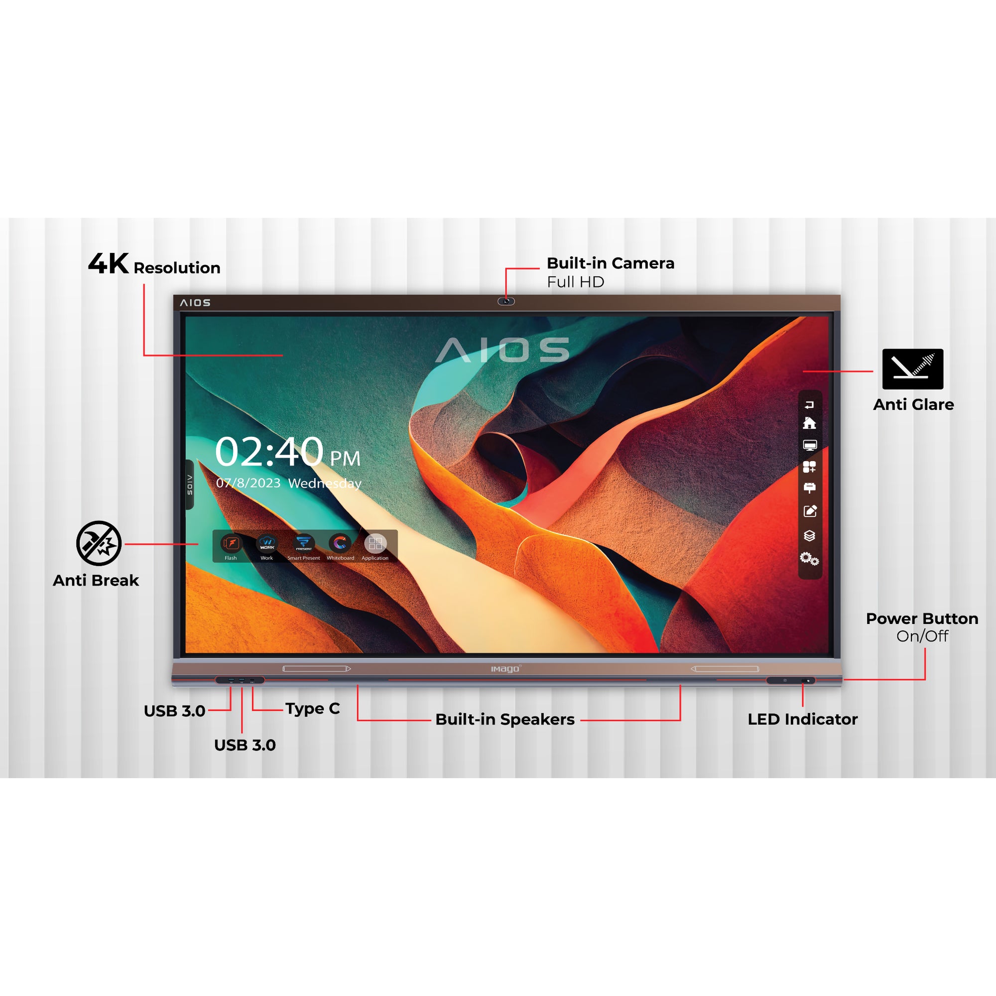 IMAGO AIOS PLUS Interactive Smart Board